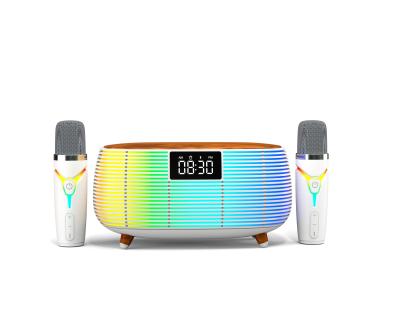 China CO-2403 Multi-Functional Computer Clock Speaker with RGB Lighting, 2400mAh Battery, and 8W x 2 Stereo Output for sale