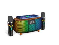 China CO-2403 Multi-Functional Computer Clock Speaker with RGB Lighting, 2400mAh Battery, and 8W x 2 Stereo Output for sale