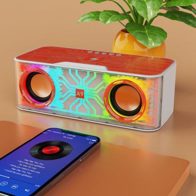 China A9 Outdoor Portable Bluetooth Speaker with LED Lights - 10W Output, 1200mAh Battery, Waterproof Design for sale