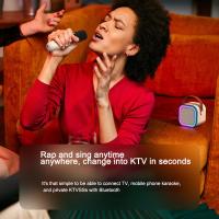 China K12 Portable Karaoke Machine with 2 Wireless Microphones and Wi-Fi Music Support for Kids Birthday Gifts for sale