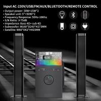 China Y-2366 2.1 Home Theater Computer Speaker with 60W RMS Output, Bluetooth, USB, and FM Radio Connectivity for sale