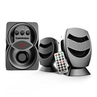 China 20W 5W * 2 Output Wooden Professional Audio System 2.1 USB FM BT Remote Control Subwoofer Active Column Speaker for sale