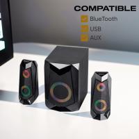 China RGB LED Lighting 2.1 Channel Speakers Audio System SKD for Professional Surround Sound for sale