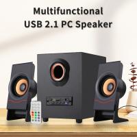 China Desktop Wooden PC Speaker USB 2.1 Channel with Blue Tooth Audio and USB Connection for sale
