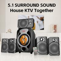 China 5.1 Channel Home Theater Speaker System with 90W Output Power, USB/SD/FM Support and Apt-x Audio Technology for sale