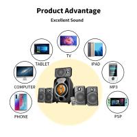 China 5.1 Channel Home Theater Speaker System with 90W Output Power, USB/SD/FM Support and Apt-x Audio Technology for sale