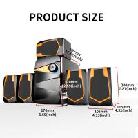 China 5.1 Channel Home Theater System with Bluetooth USB SD FM Radio Surround Sound Y-5089 Model for sale