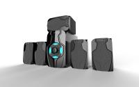 China 5.1 Channel Home Theater Speaker System with Wooden Cabinet, USB/SD/FM Input and Remote Control for Home Entertainment for sale