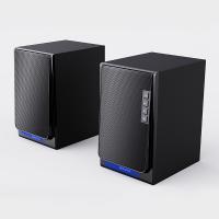China S-94 2.0CH Wireless Bookshelf Speakers 145x194x237mm Wooden Cabinet with Bluetooth USB Coaxial FM Remote Control for sale
