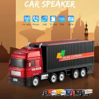 China TF FM USB FM Radio TF Card USB Portable Mini Speaker Led Light For BT Trucks Model Car for sale