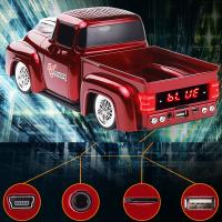 China Coloured Lights Blue Tooth Speaker For Car Shaped Toy Plastic Cabinet DC Power Source for sale