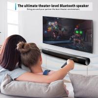 China 2000mAh Battery Powered TV Soundbar Speaker with 20W Output and Multiple Audio Inputs for LED TV for sale