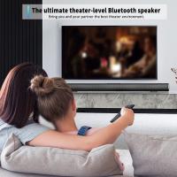 China Black 2000mA TV Soundbar Speaker DC 5V with 5W×2 Power and FM Radio Wireless Connectivity for sale