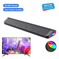 China 2.0 Channel TV Soundbar Speaker with 20W Power and 2000mAh Battery - Bluetooth, Aux, RCA Inputs for sale
