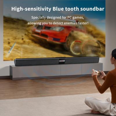China 10W×2 TV Soundbar Speaker with Bluetooth 5.0, 2000mAh Battery, and Multiple Audio Inputs for Home Theater Systems for sale