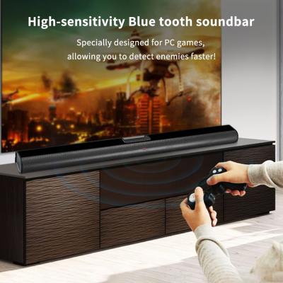 China 2000mAh Bluetooth TV Soundbar Speaker 2.0 Channel 20W Wireless Audio System with Multiple Input Options for sale