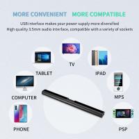 China 2000mAh Bluetooth TV Soundbar Speaker 2.0 Channel 20W Wireless Audio System with Multiple Input Options for sale