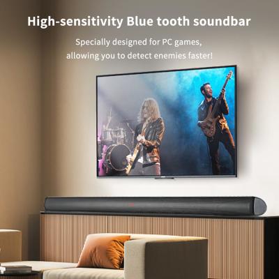 China 60Hz-20KHz Mini Bluetooth Soundbar Speaker with 2.0 Channel Wireless Audio for TV and PC for sale
