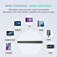 China 60Hz-20KHz Mini Bluetooth Soundbar Speaker with 2.0 Channel Wireless Audio for TV and PC for sale