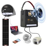 China Portable Power Station Bluetooth Speaker 800W 168000mAh with Wireless Microphone for Outdoor Karaoke for sale
