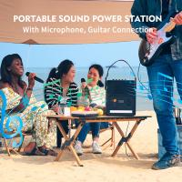 China Portable Power Station Bluetooth Speaker 800W 168000mAh with Wireless Microphone for Outdoor Karaoke for sale