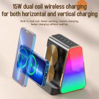 China RGB Karaoke Bluetooth Speaker with Wireless Charging 15W 1000mAh Battery 118x77x43mm for Office and Small Business for sale