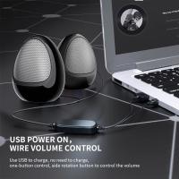 China Plastic Enclosure PC Desktop Gaming 3.5mm Audio Input USB 2.0 Laptop Computer BT Speaker for sale