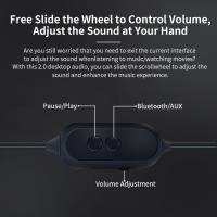 China Plastic Enclosure PC Desktop Gaming 3.5mm Audio Input USB 2.0 Laptop Computer BT Speaker for sale