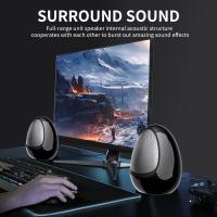 China Plastic Enclosure PC Desktop Gaming 3.5mm Audio Input USB 2.0 Laptop Computer BT Speaker for sale