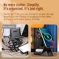 China 5W Bluetooth Speaker with 10W Magnetic Wireless Charging Station for iPhone, Watch and Earphones - 500mAh Battery for sale