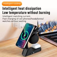 China 5W Bluetooth Speaker with 10W Magnetic Wireless Charging Station for iPhone, Watch and Earphones - 500mAh Battery for sale