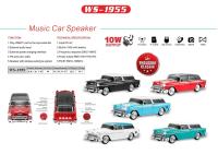 China 1500mAh Car-Shaped Wireless Speaker with Bluetooth 5.0, FM Radio, and SD Card Support - 10W Output Power for sale