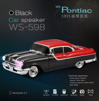 China Music Smart Speakers Multi Functional Bt With Tws Wireless Blue Tooth Speaker In Car Shape Retro Led Display Speaker for sale