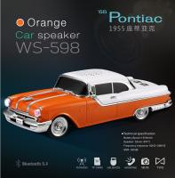 China Music Smart Speakers Multi Functional Bt With Tws Wireless Blue Tooth Speaker In Car Shape Retro Led Display Speaker for sale