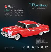 China Music Smart Speakers Multi Functional Bt With Tws Wireless Blue Tooth Speaker In Car Shape Retro Led Display Speaker for sale