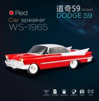 China Portable Car Shape Led Light Speaker With Blue Tooth Tf Usb Fm Aux Handsfree Tws Rechargeable Speakers Wireless Music for sale