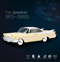 China Portable Car Shape Led Light Speaker With Blue Tooth Tf Usb Fm Aux Handsfree Tws Rechargeable Speakers Wireless Music for sale