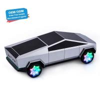 China Tesla Cybertruck Pickuptruck Car Shape Speaker BT Wireless FM Music Player Car Speaker With Radio for sale