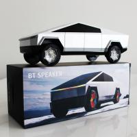 China Tesla Cybertruck Pickuptruck Car Shape Speaker BT Wireless FM Music Player Car Speaker With Radio for sale