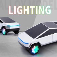 China Tesla Cybertruck Pickuptruck Car Shape Speaker BT Wireless FM Music Player Car Speaker With Radio for sale