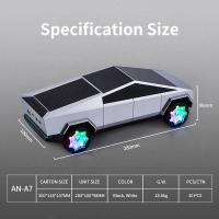 China Tesla Cybertruck Pickuptruck Car Shape Speaker BT Wireless FM Music Player Car Speaker With Radio for sale