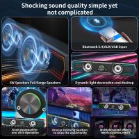 China Coomaer ST801 Tailored Solution 2.0 USB Computer Music Speaker Wireless Gaming BT RGB Sound Bar Speakers for Mobile Phone for sale