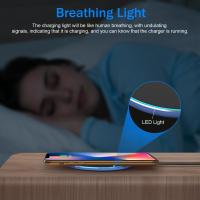 China Portable  2 In 1  Qi Wireless Charging Pad 10W Mirror Surface For Mobile Phone for sale