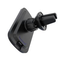 China Black Qi Wireless Phone Charger Car Mount 15W Portable Fast for sale