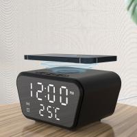 China ROHS Certified Qi Wireless Charger Clock Alarm 253g With Fast Charging for sale