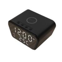 China ABS  Wireless Charging Pad Alarm Clock , Qi enabled Alarm Clock Charging Station for sale
