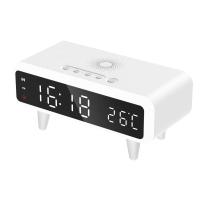 China Night Light Qi Wireless Charger Clock High Efficiency  CE Certified for sale