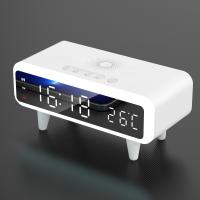 China LED Display Qi Wireless Alarm Clock , Compatible Qi Enabled Wireless Charger for sale