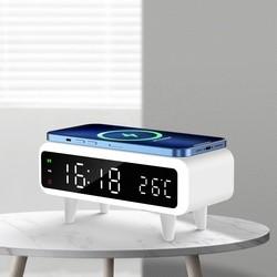 China Compatible Qi Wireless Charger Clock 5mm Charging Distance For Phone for sale
