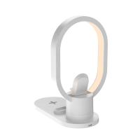 China Multifunctional Fast Qi LED Lamp , 3 In 1 Night Lamp Wireless Charger for sale